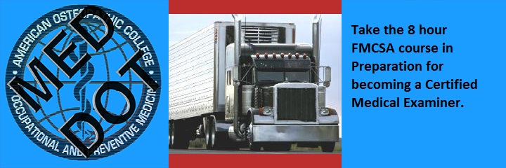 FMCSA Certified Medical Examiners